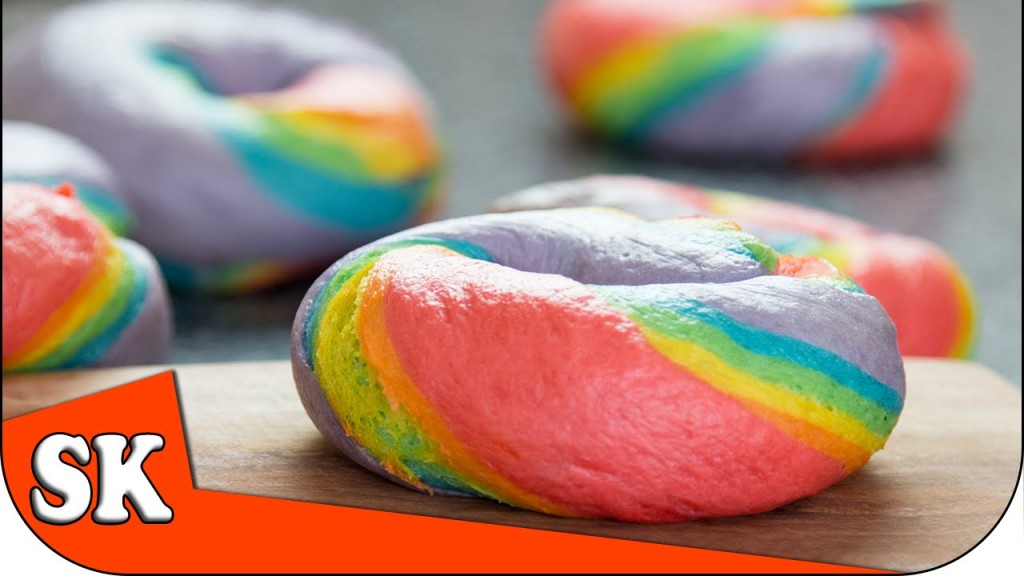 How to make Rainbow Bagels - Steve's Kitchen